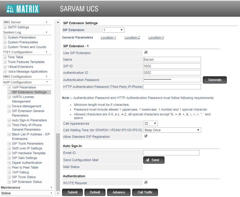 Hướng dẫn sử dụng tổng đài IP MATRIX ENTERNITY GENX - Giải pháp Thiết ...